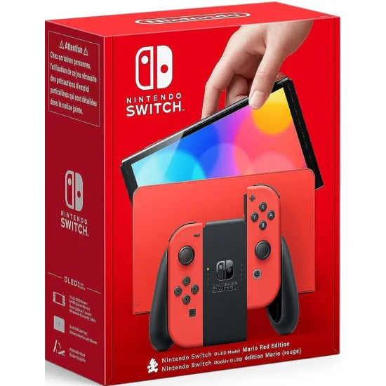 Nintendo Switch OLED Console - Mario Red Edition at Itemdrop