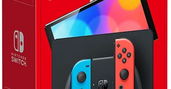 Nintendo Switch OLED Console - Neon Red/Neon Blue | Itemdrop