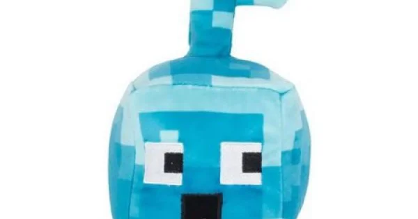 Minecraft Dungeons Plush - Mini Crafter Diamond Key Golem Surprised at ...