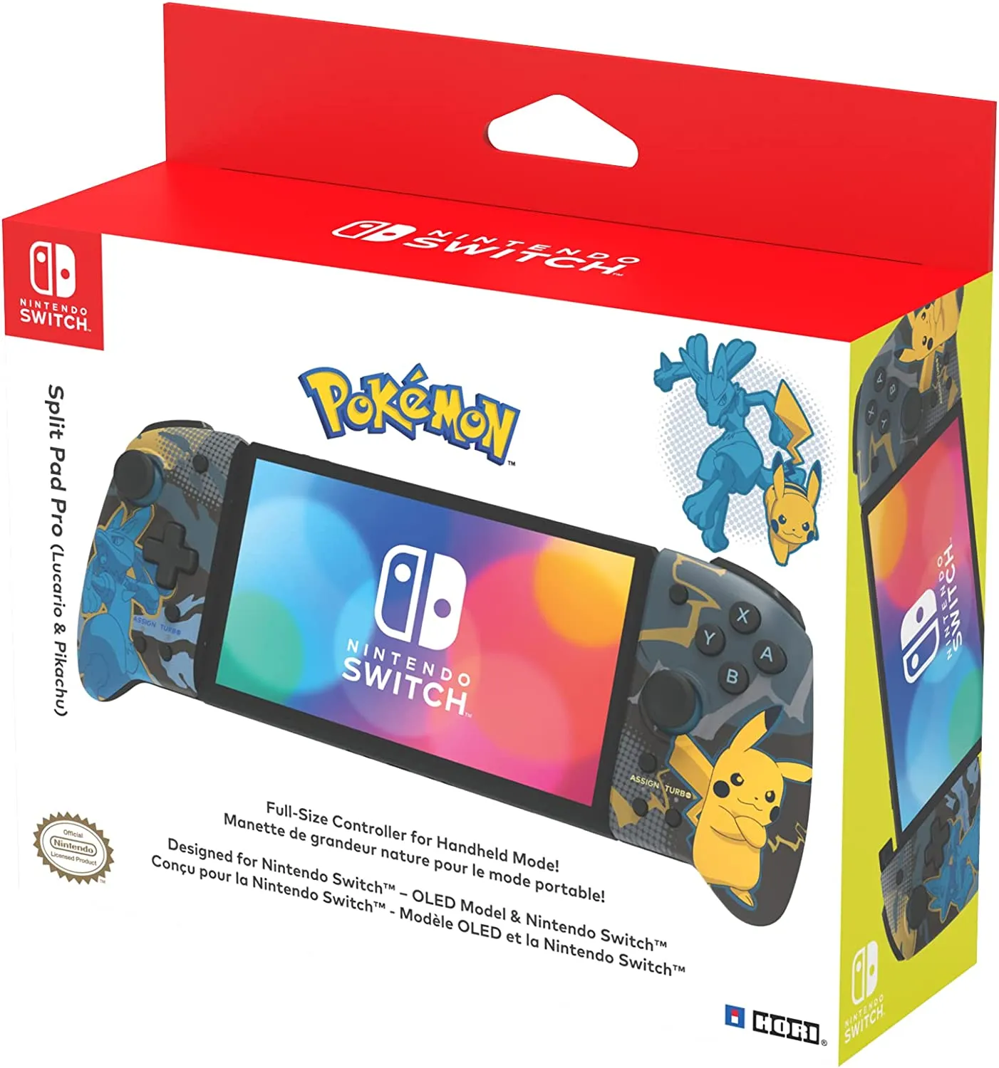 Switch Hori Split Pad Pro Lucario Pikachu Itemdrop
