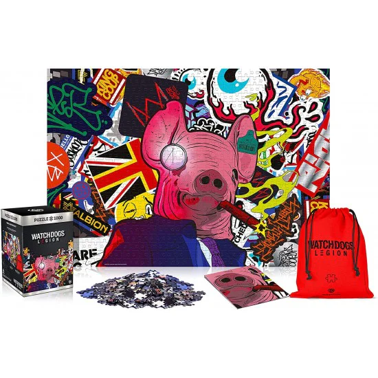Watch Dogs Legion Jigsaw Puzzle - Pig Mask at Itemdrop
